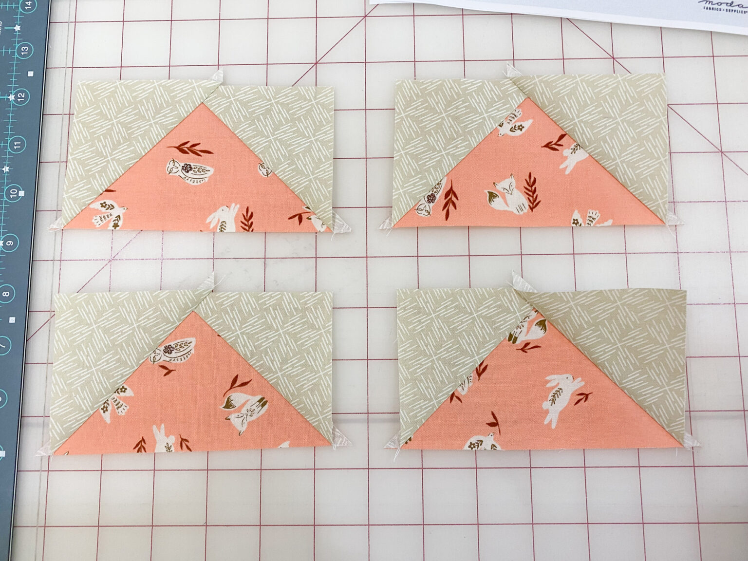 Flying Geese Four-at-a-Time Method + Free Cutting Chart